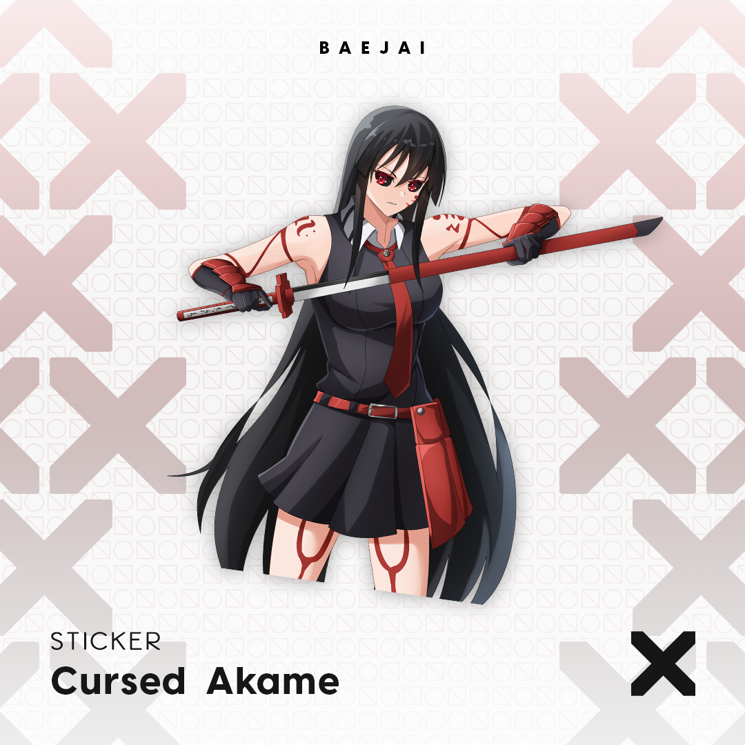 Cursed Akame Sticker– Baejai