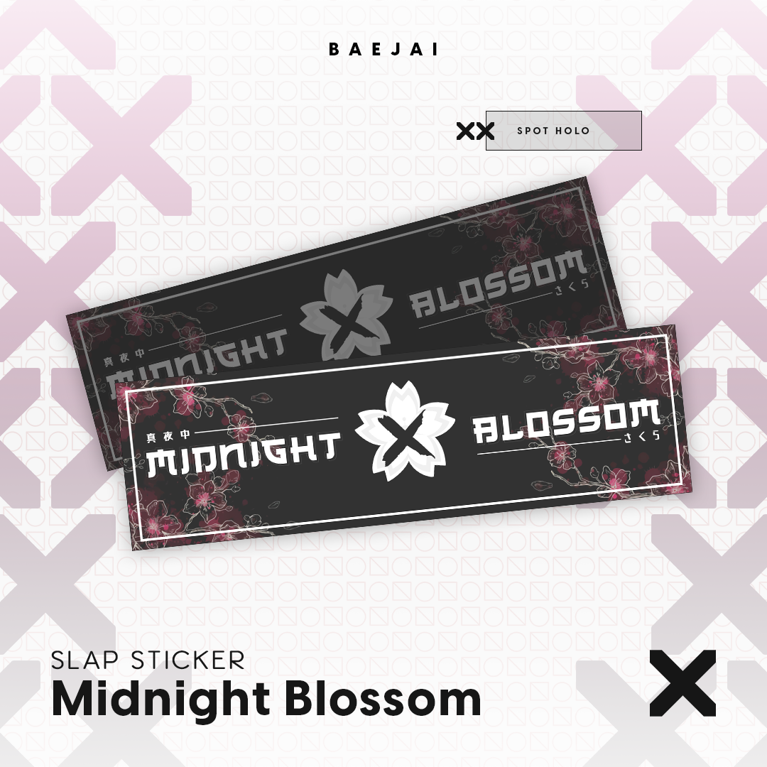 Midnight Blossom Slap Sticker– Baejai